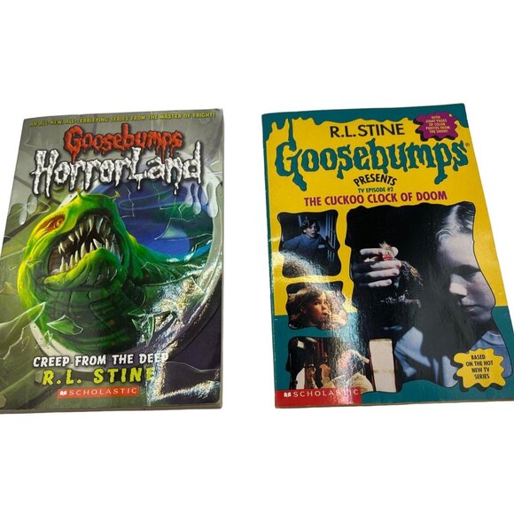 Goosebumps | Other | Pair Of Goosebumps Rl Stine Books Creep From The ...